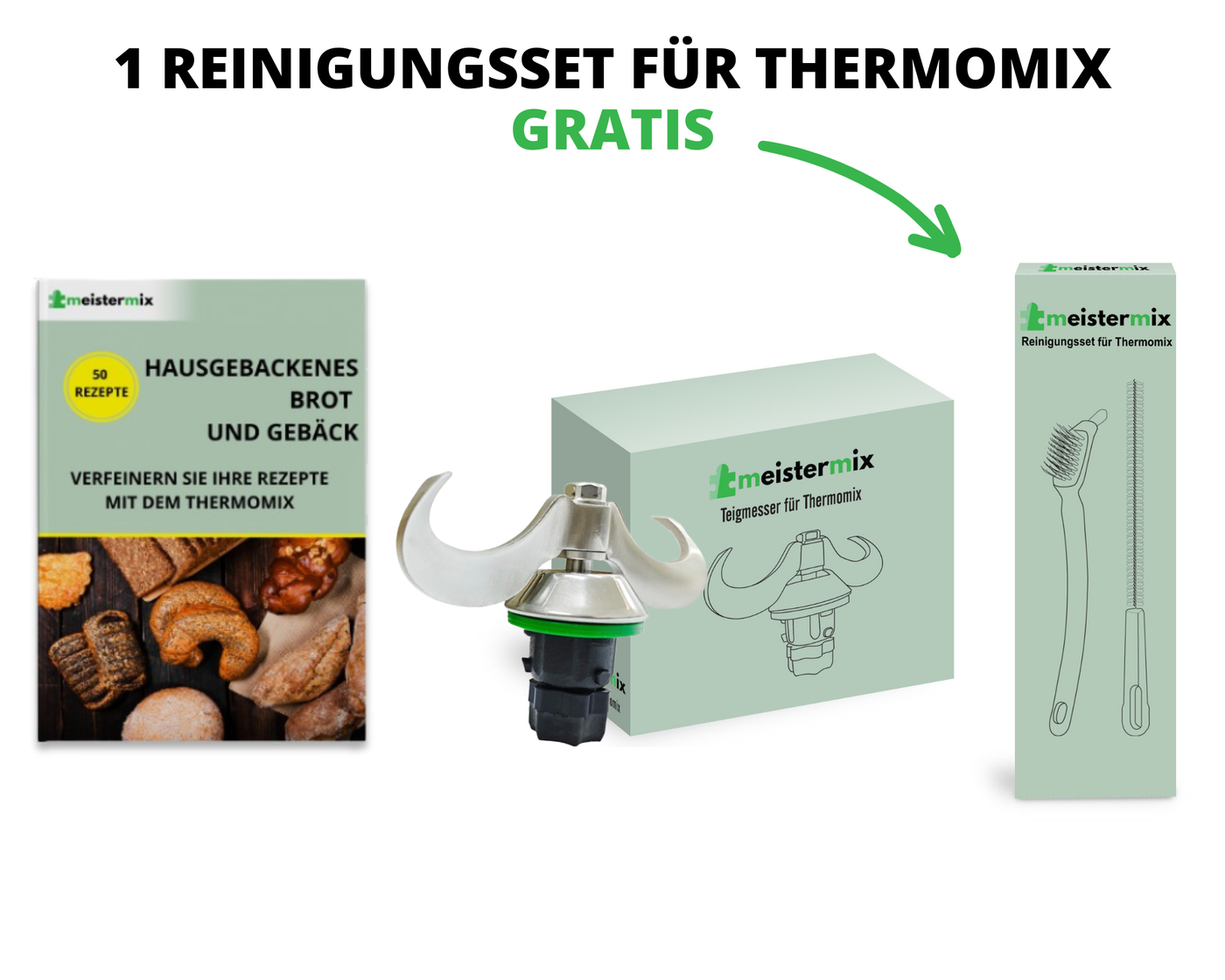 Patix - Teigmesser für Thermomix (+1 ZUBEHÖR GRATIS)